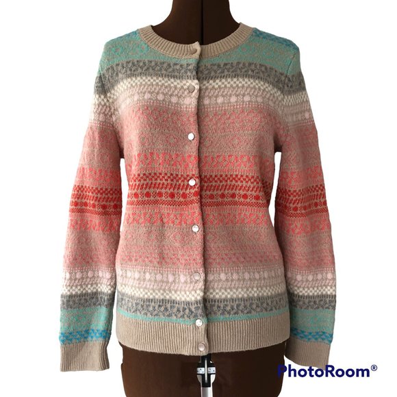 Source Unknown | Sweaters | Fair Isle Inspired Knit Cardigan | Poshmark